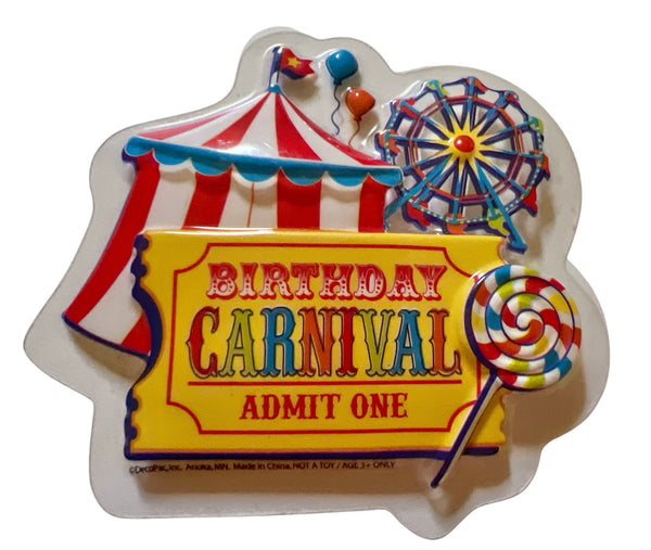 Birthday Carnival Admit One Pop Top Cake Topper – Bling Your Cake