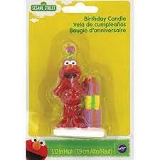 Sesame Street Elmo with Presents Birthday Candle – Bling Your Cake