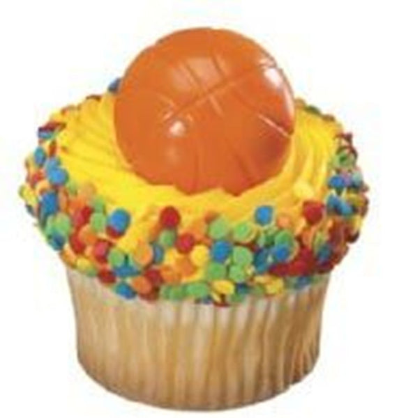 Basketball Cupcake Rings - Set of 12 – Bling Your Cake