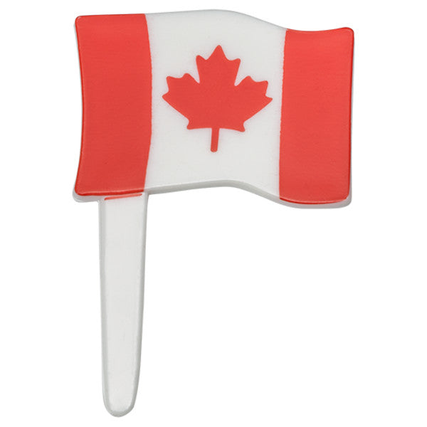 12 Canadian Flag Cupcake Picks – Bling Your Cake