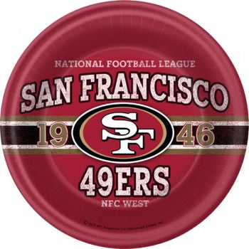 NFL San Francisco 49ers Dinner Plates – Bling Your Cake