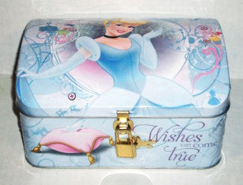 Disney Princess Cinderella Treasure Chest Tin with Lock – Bling Your Cake