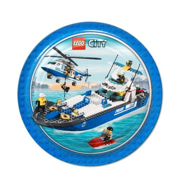 Lego City Party Dessert Plates – Bling Your Cake