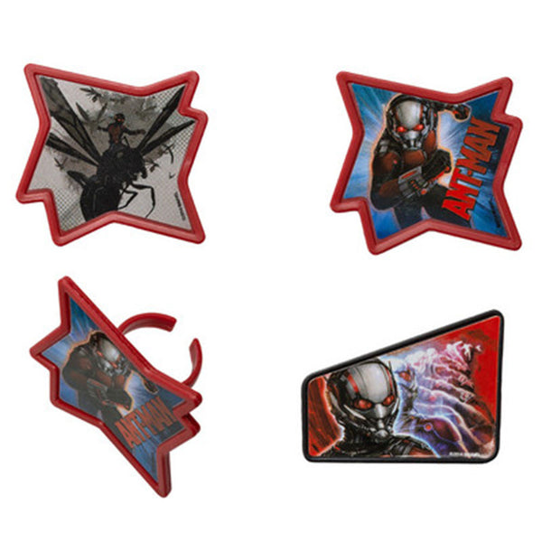 24 Ant-Man Cupcake Topper Rings – Bling Your Cake