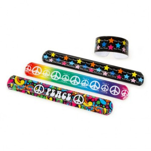 10 Peace & Best Friend Slap Bracelets – Bling Your Cake