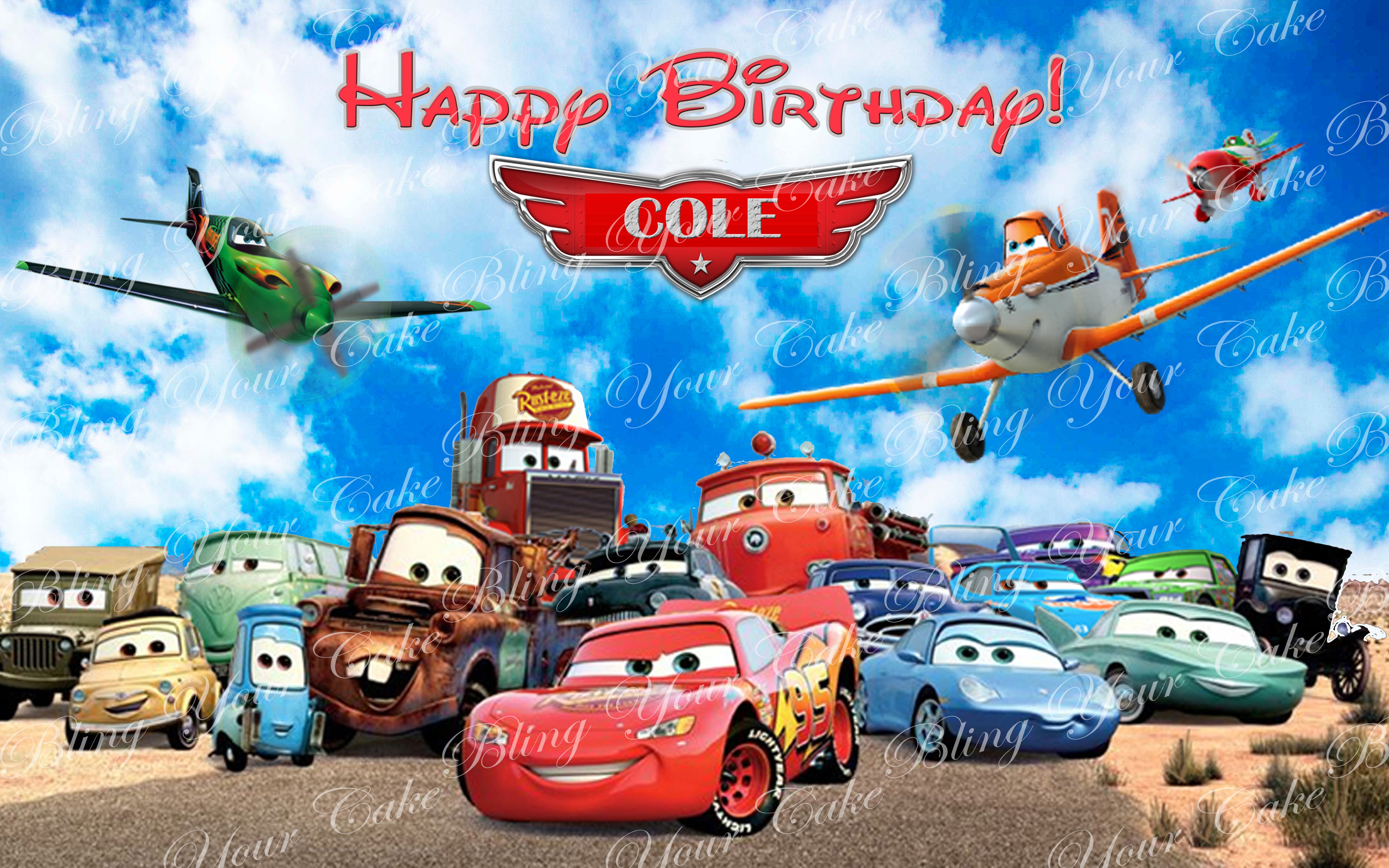 Disney Turbo Birthday Invitations