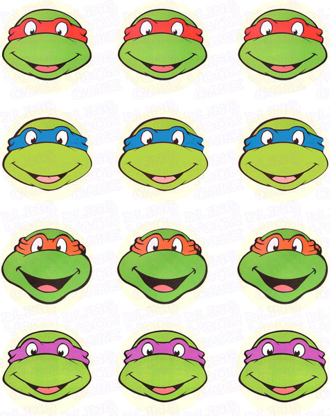 Ninja Turtle Head Cut Out Teenage Mutant Ninja Turtles Sticker Pack