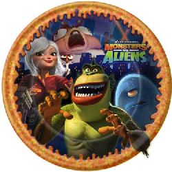Monsters vs. Aliens Dinner Plates – Bling Your Cake