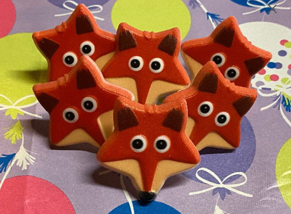 Fox Cupcake Topper Rings - Set of 12 – Bling Your Cake