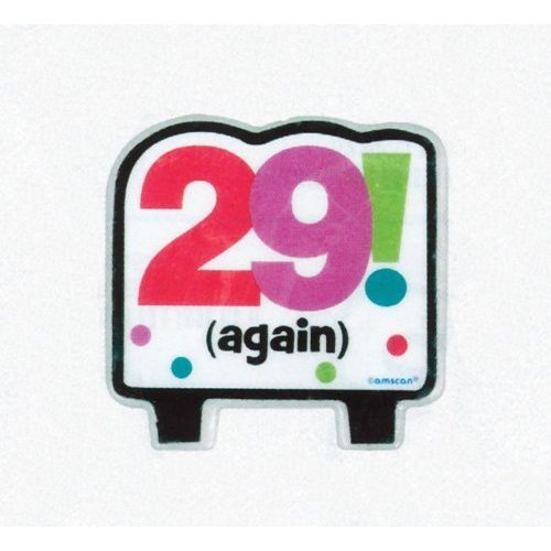 29 Again! Birthday Candle – Bling Your Cake